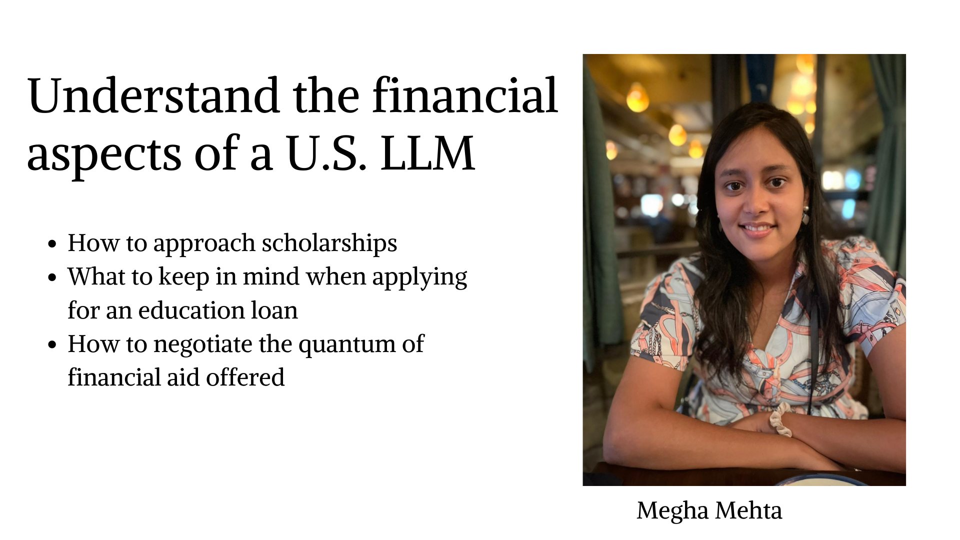 Loans, scholarships & a US LLM – Attend this webinar by HLS graduate ...